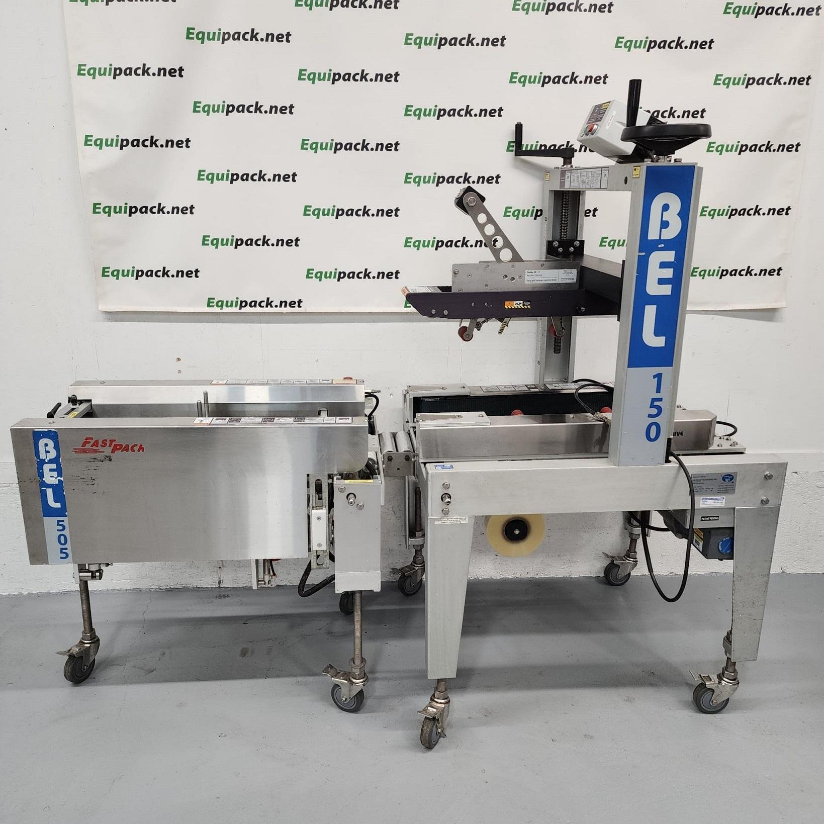 BEL 150 Semi-Automatic Case Tape Sealer & 505 Semi-Automatic Case ...
