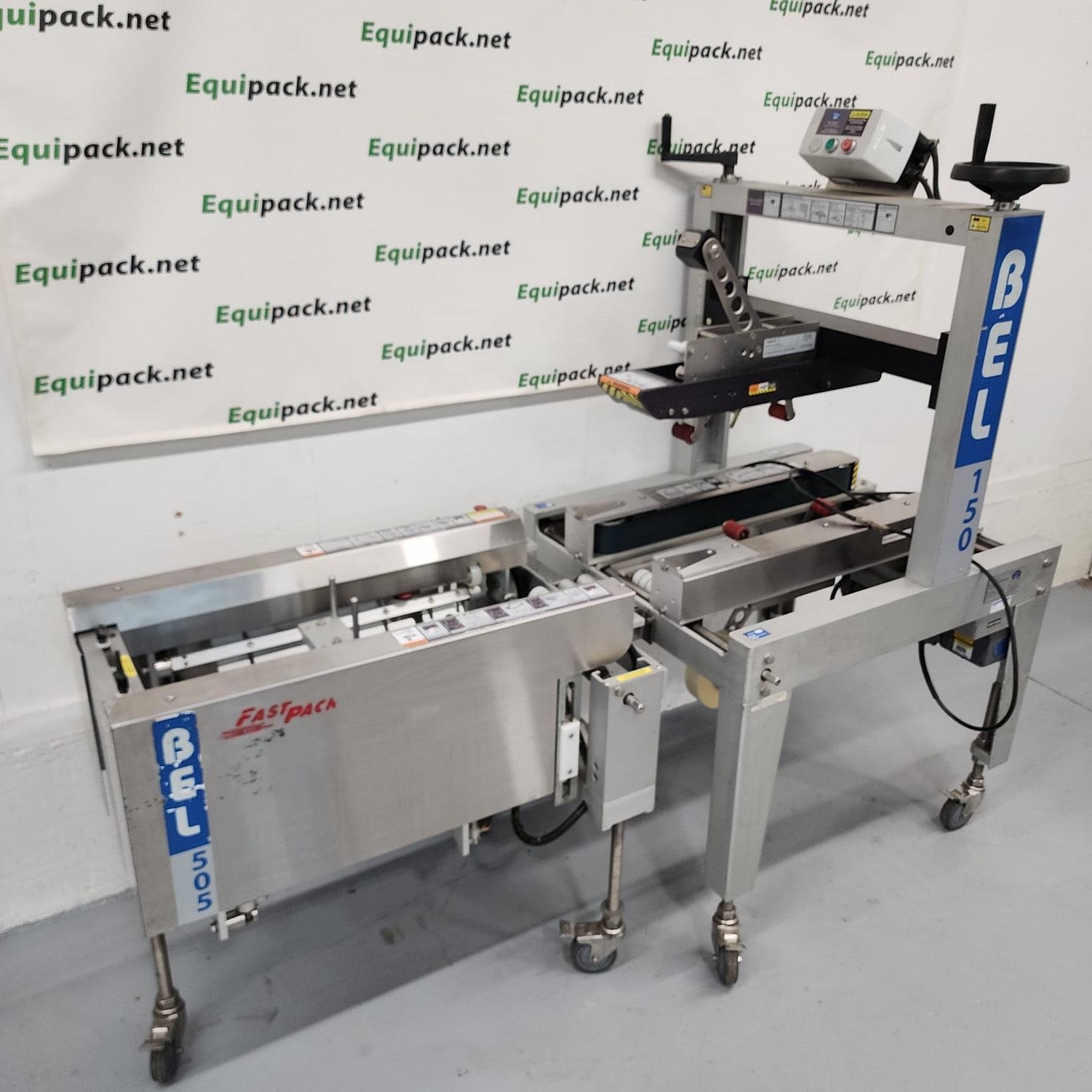 BEL 150 Semi-Automatic Case Tape Sealer & 505 Semi-Automatic Case ...
