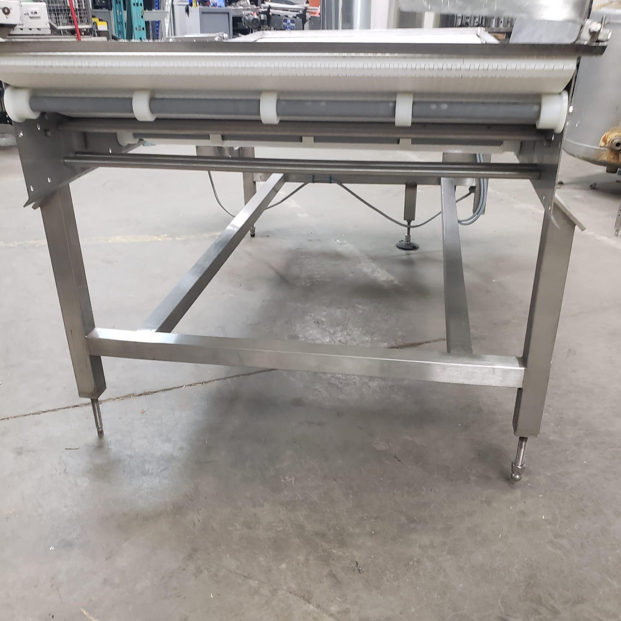 Stainless Steel Conveyor with modular belt 36'' large x 50'' long x 40 ...