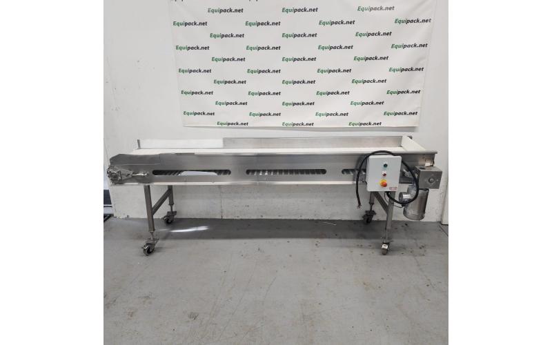 Sanitary Conveyor Table top Belt 20'' large by 108'' long by 34 ...